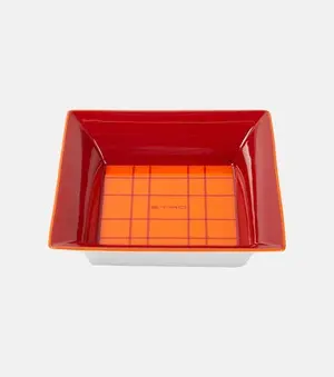 Etro Checked Porcelain Tray