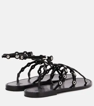 Emilio Pucci Leather Sandals