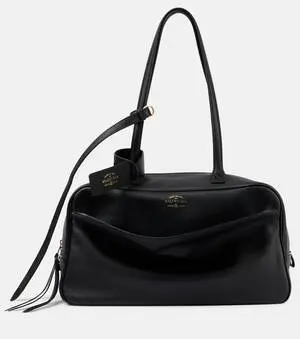 Balenciaga Carrie Medium Leather Bowling Bag