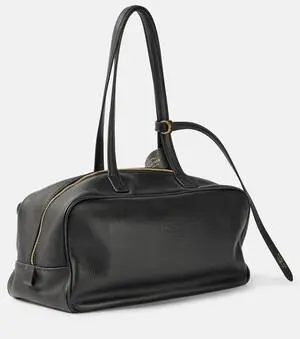 Balenciaga Carrie Medium Leather Bowling Bag