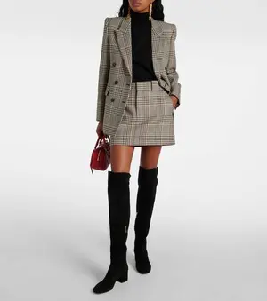 GIANVITO ROSSI Suede Knee-high Boots - Black