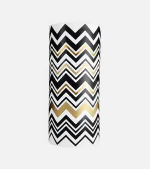 Missoni Zigzag Gold Tall Vase - Multicoloured