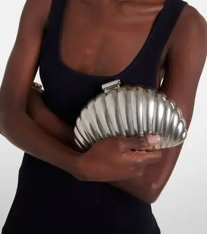 Simkhai Monet Clutch - Silver