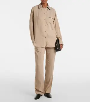 Victoria Beckham Striped Pajama Pants