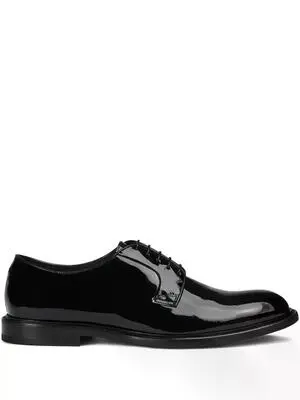 DOUCAL'S Leather Derby Lace-up Shoes - Black