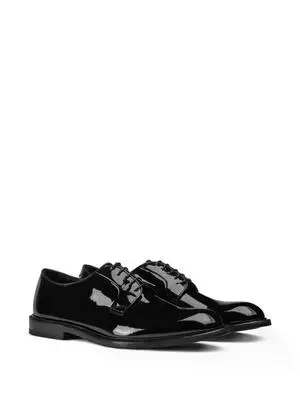 DOUCAL'S Leather Derby Lace-up Shoes - Black
