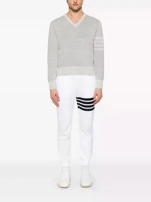Thom Browne 4-bar Stripe V-neck Sweater