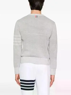 Thom Browne 4-bar Stripe V-neck Sweater