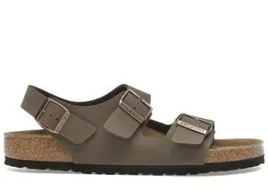 BIRKENSTOCK Milano Birkibuc Sandals - Mocca