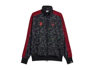 A BATHING APE X Adidas All Over Print Sstr Track Top - Black