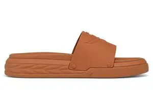 Mcm Embossed Laurel Slide Sandals
