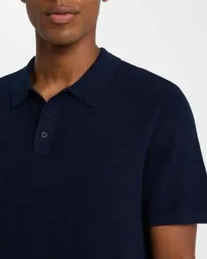 Onia Men & Apos;s Cotton Knit Polo Shirt Deep Navy