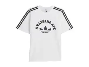 A BATHING APE X Adidas Tee Shirt - White/black
