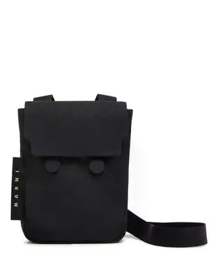 Marni Logo-lettering Crossbody Bag - Black