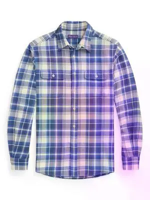 Ralph Lauren Purple Label Plaid Shirt - Blue