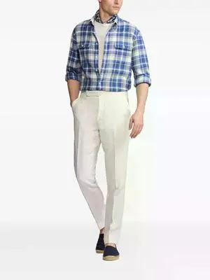 Ralph Lauren Purple Label Plaid Shirt - Blue