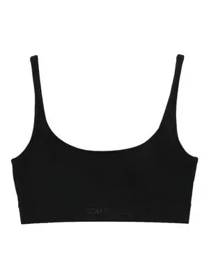 TOM FORD Logo-underband Bra - Black