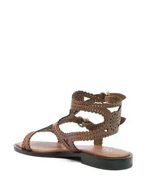 Ash Paprika Sandals - Brown