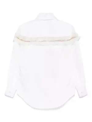Alexander McQueen Slashed Creponne-detail Shirt