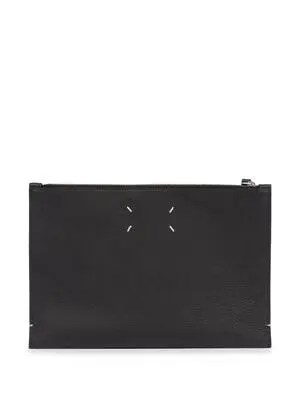 MAISON MARGIELA Leather Clutch With Logo