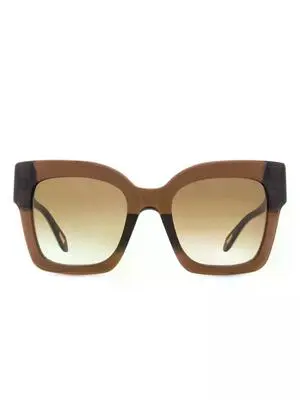 Just Cavalli Logo-plaque Sunglasses - Brown