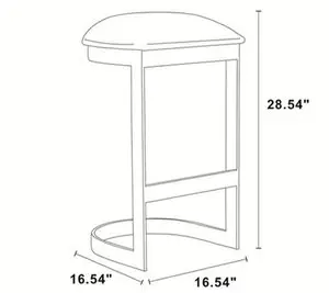 MANHATTAN COMFORT Aura Bar Stool