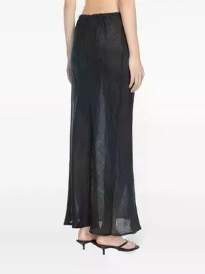 BASERANGE Semi-sheer Linen Maxi Skirt