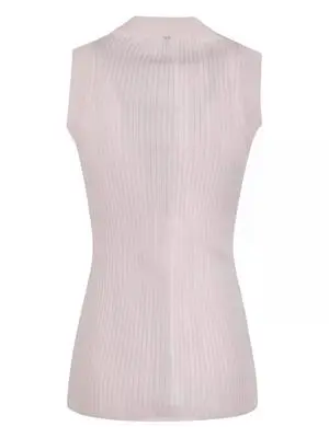 Sportmax Ribbed Sleeveless Top - Pink