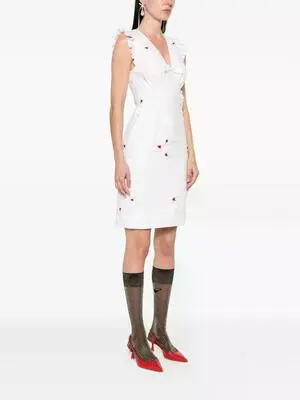 SHUSHU/TONG Floral Appliqué Mini Dress