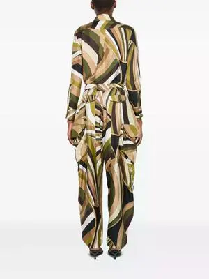 Emilio Pucci Marmo-print Shirt - Green