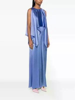 Pinko Satin Jumpsuit - Blue
