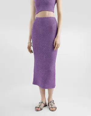 Dolce & Gabbana Calf-length Crochet Skirt