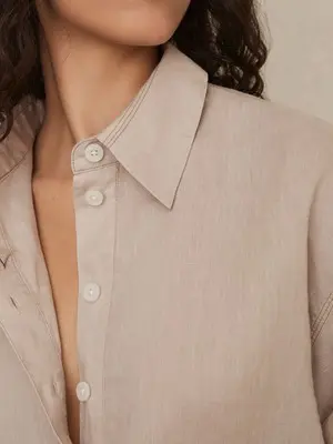 REISS Nina Linen Shirt