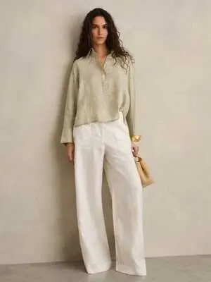 REISS Nina Linen Shirt