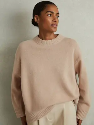REISS Elena Wool-cashmere Crew Neck Jumper