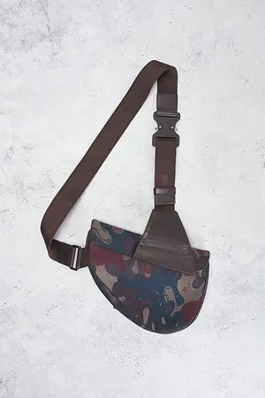 Dior Camouflage Saddle Bag - Green