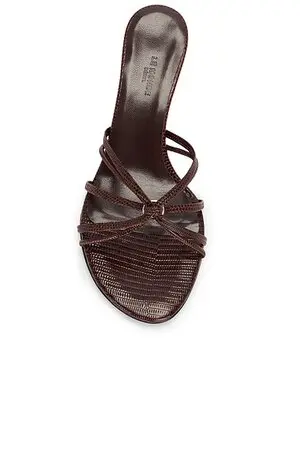 Le Monde Beryl Kitten Heel Strappy Sandals - Bruciato