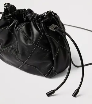 Brunello Cucinelli Mellow Leather Bucket Bag