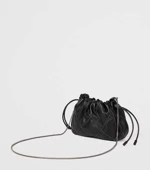 Brunello Cucinelli Mellow Leather Bucket Bag