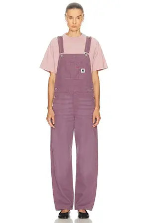 Carhartt Work In Progress Bib Overall Straight In Purple - Phlox