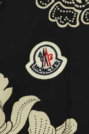 Moncler Short Sleeve Shirt In Black In Black - Navy