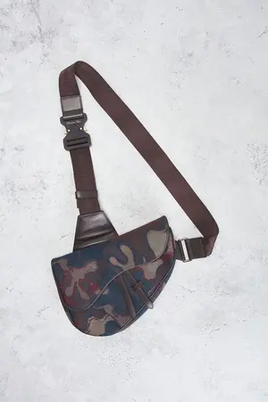 Dior Camouflage Saddle Bag