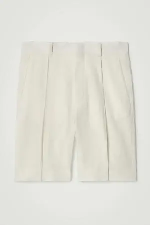 Cos Tailored Linen-blend Shorts