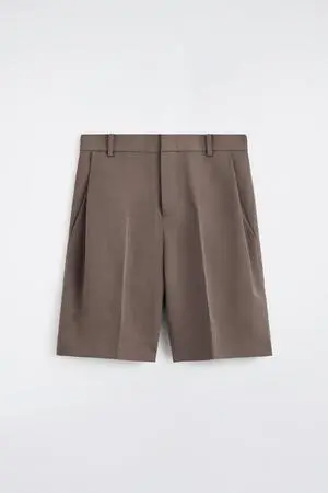 Cos Tailored Linen-blend Shorts