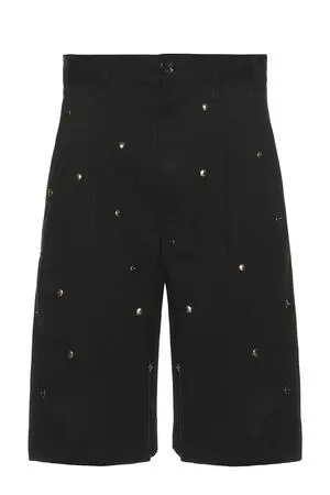 Song For The Mute Button Detailed Shorts For Men