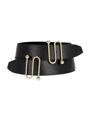 Sportmax Elea Leather Belt - Black
