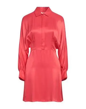 Liu Jo LIU •JO "Better Mini" Dress In Lime Viscose And Rayon Red