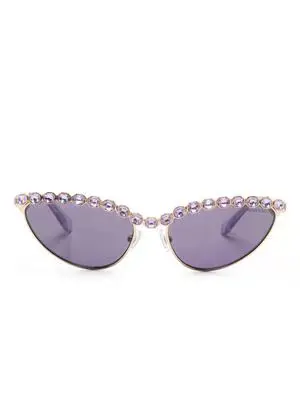 SWAROVSKI Crystal-embellished Sunglasses - Gold