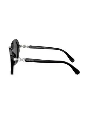 SWAROVSKI Geometric Frame Sunglasses