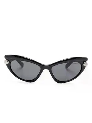 SWAROVSKI Cat-eye Sunglasses - Black